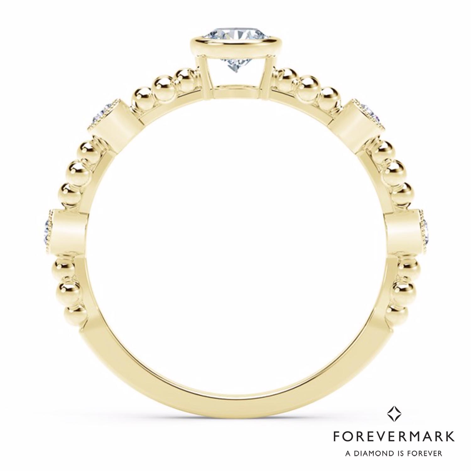 Forevermark Tribute Collection Feminine Diamond Ring in 18kt Yellow Gold 1 7ct tw