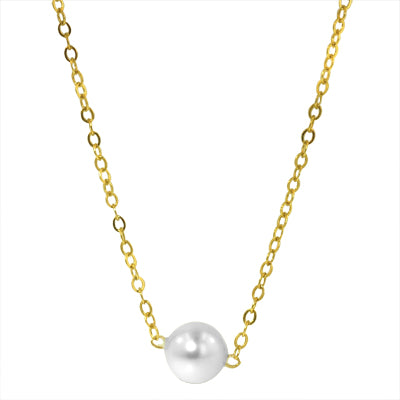 Princesse Add A Pearl Necklace in 14kt Yellow Gold (5.5mm pearl) – Day ...