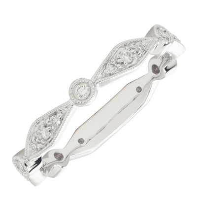 Gabriel Diamond Stackable Band in 14kt White Gold (1/5ct tw) – Day's ...