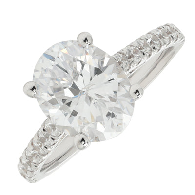Martin Flyer Diamond Engagement Ring Setting in 14kt White Gold (1/3ct ...