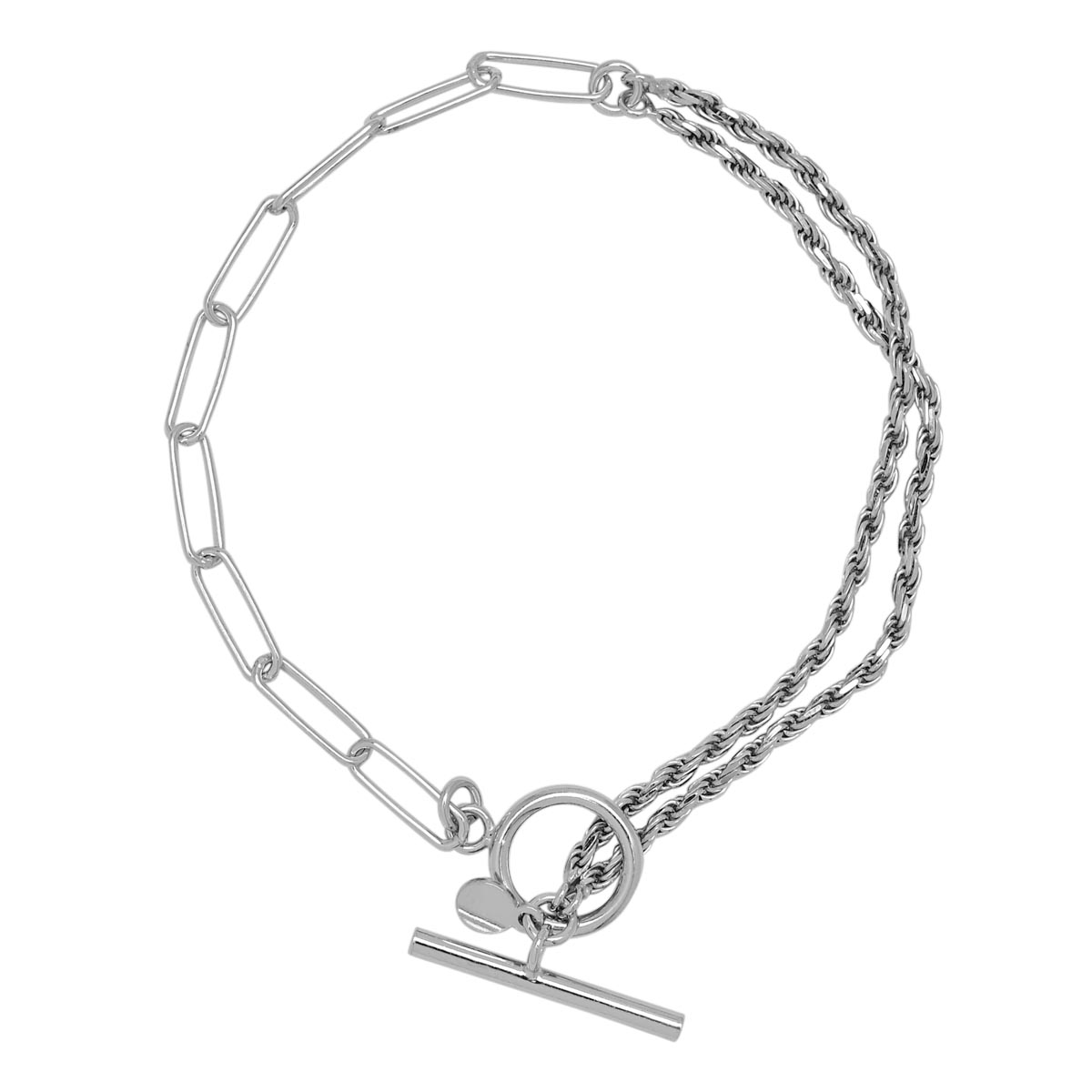 Paperclip and Rope Bracelet in Sterling Silver – Day's Jewelers