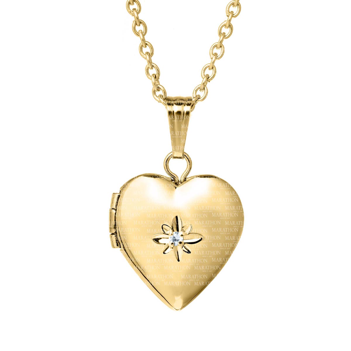 Childrens Gold Filled Heart Locket in 14kt with Diamond – Day's Jewelers
