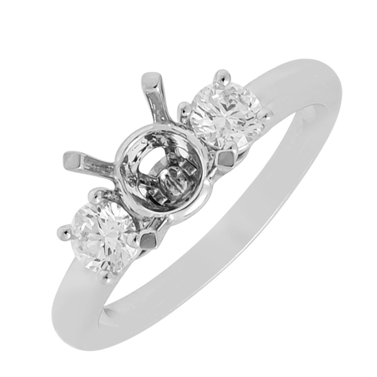Diamond Engagement Ring Setting in Platinum (1/2ct tw) – Day's Jewelers