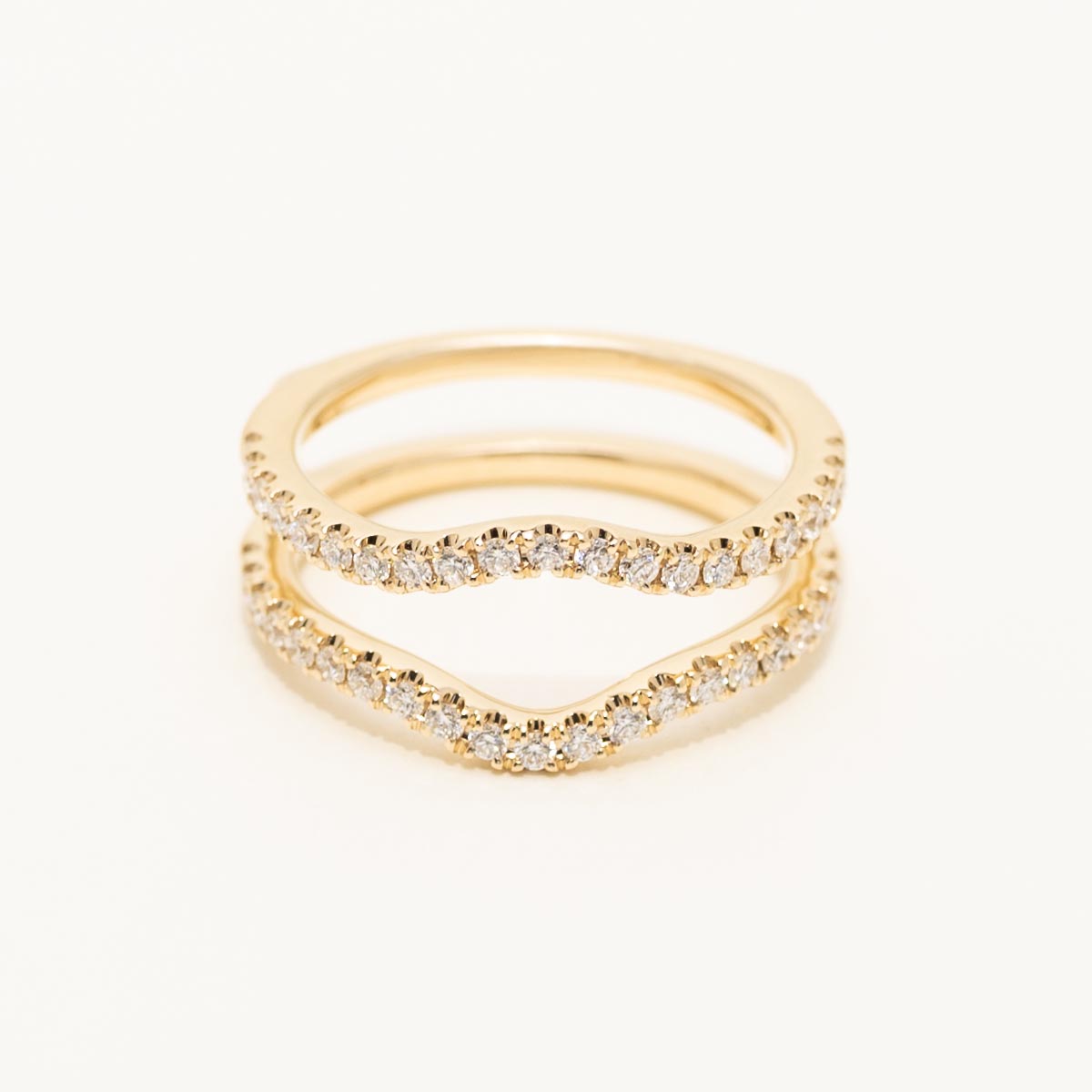 Diamond Wedding Ring Curved Insert in 14kt Yellow Gold (1/2ct tw) – Day ...