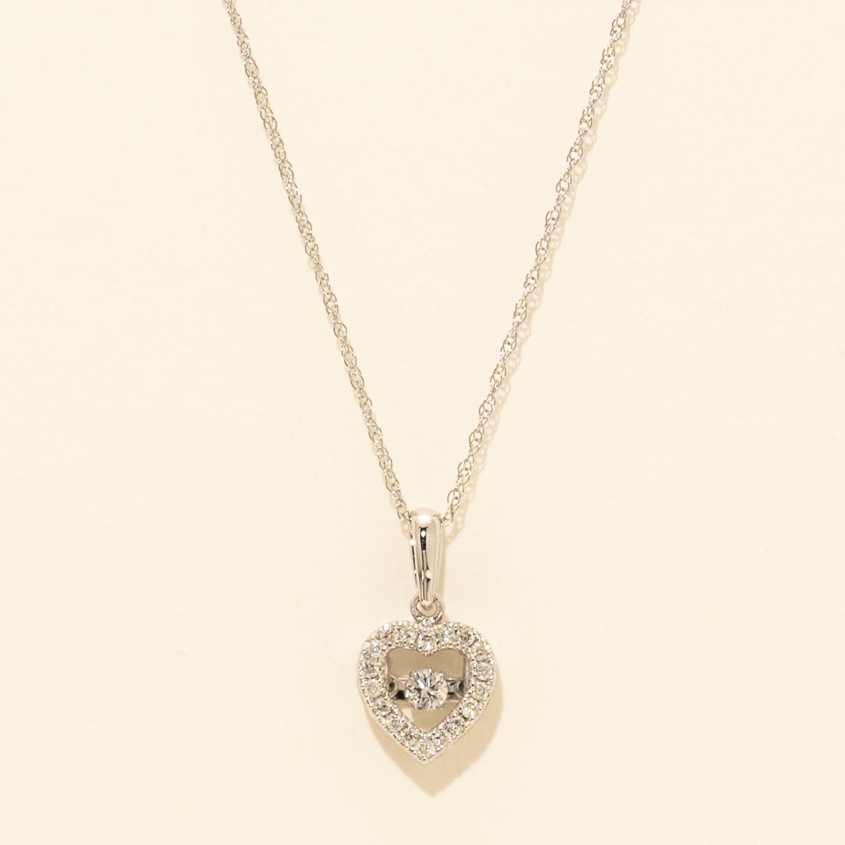 Diamonds in rhythm heart necklace store