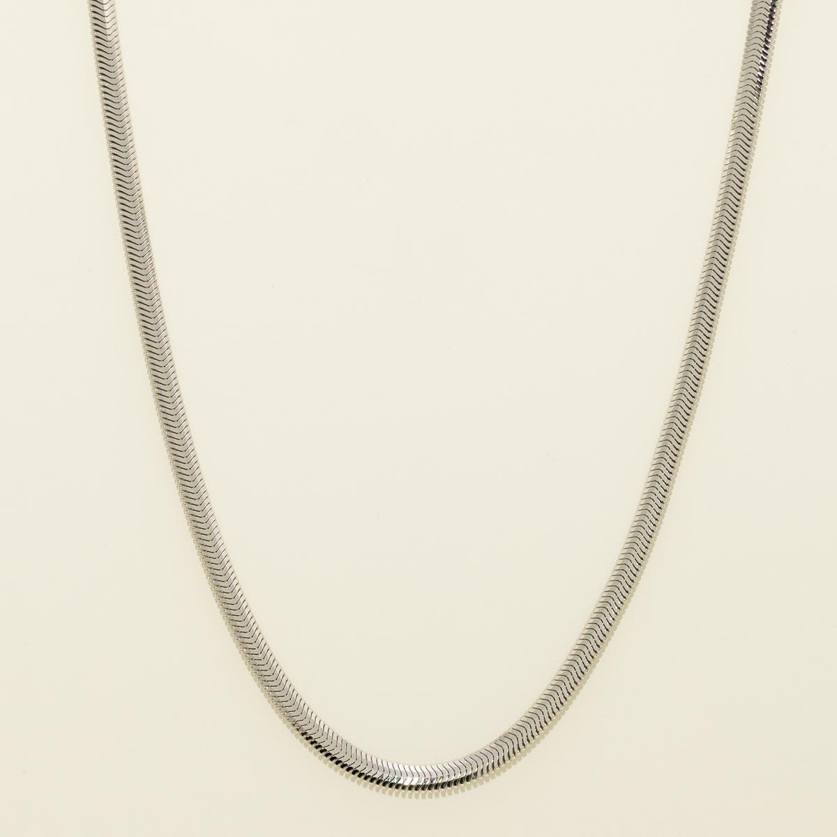 Sterling silver flat snake chain necklace store