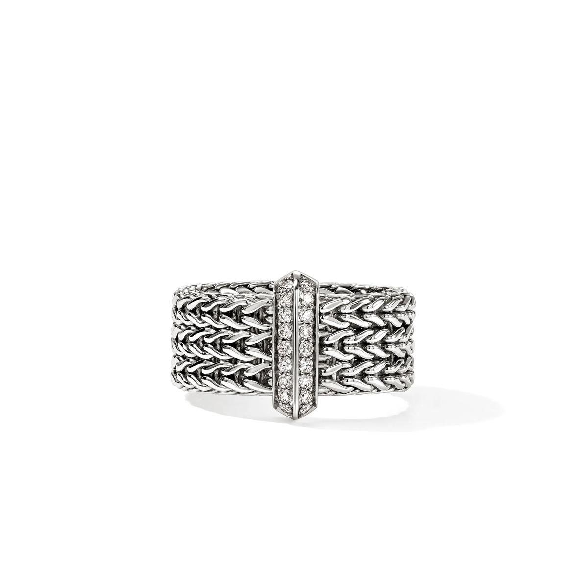 John Hardy Icon Diamond Pave Ring in Sterling Silver (1/5ct tw) – Day's ...